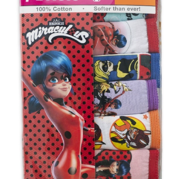 Accessories | Miraculous Lady Bug 7pk Underwear | Poshmark